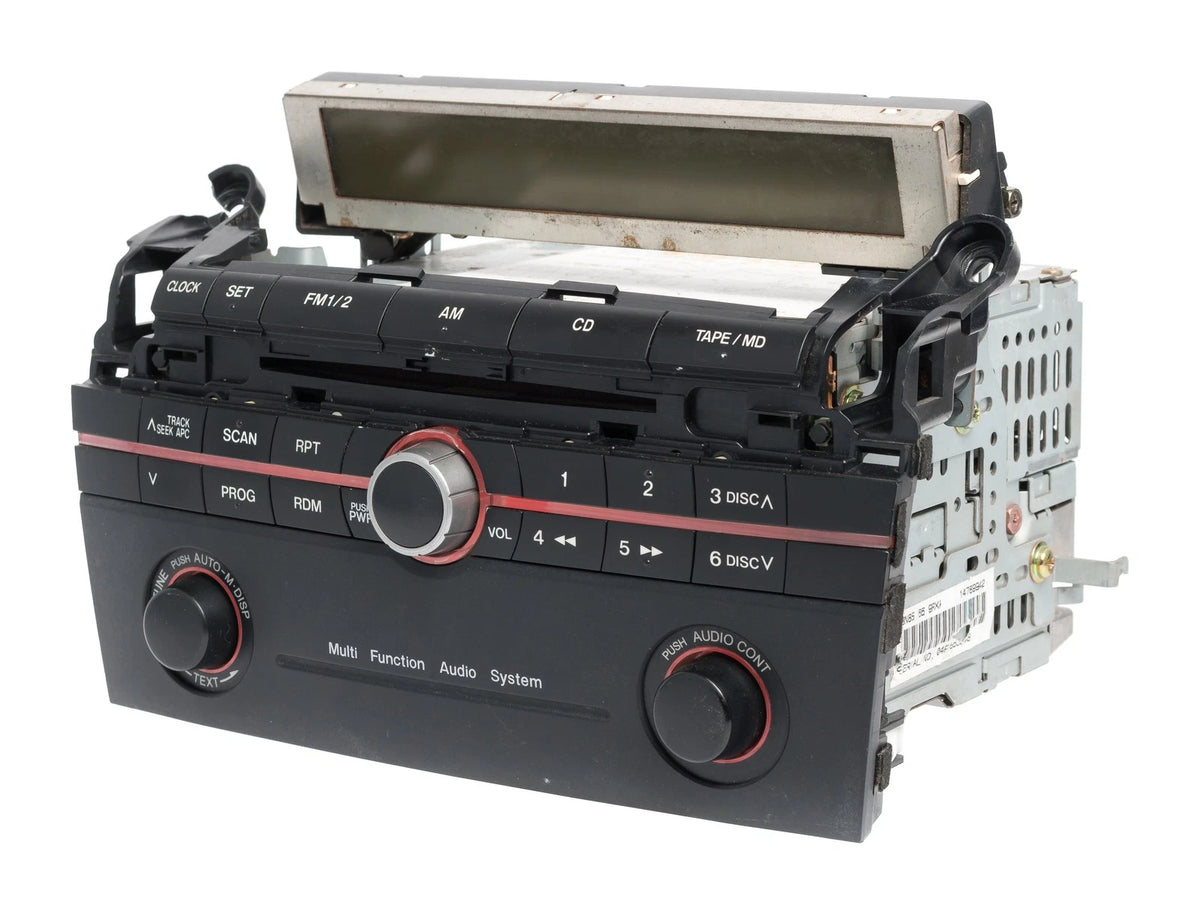 2004 Mazda 3 AM FM Radio Receiver 6 Disc CD Player Display OEM BN8S669 – German Audio Tech