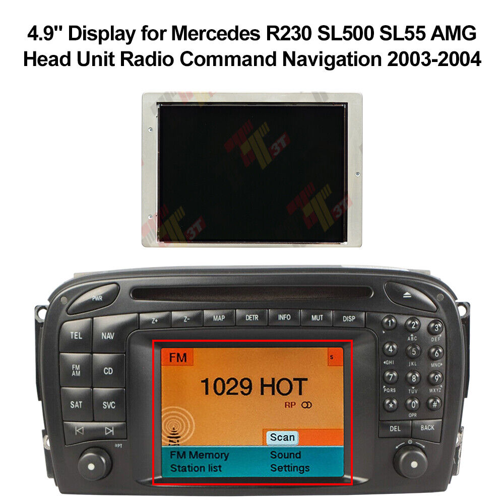 Radio Command 2.0 Navigation LCD Display for 2003 2004 Mercedes R230 S ...