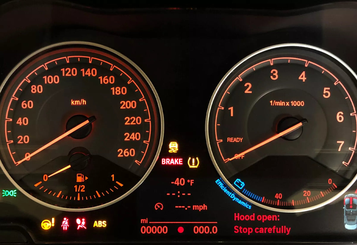 Speedometer Dials from MPH to Km/h Cluster Gauges for BMW X1 2 F22 F48 ...
