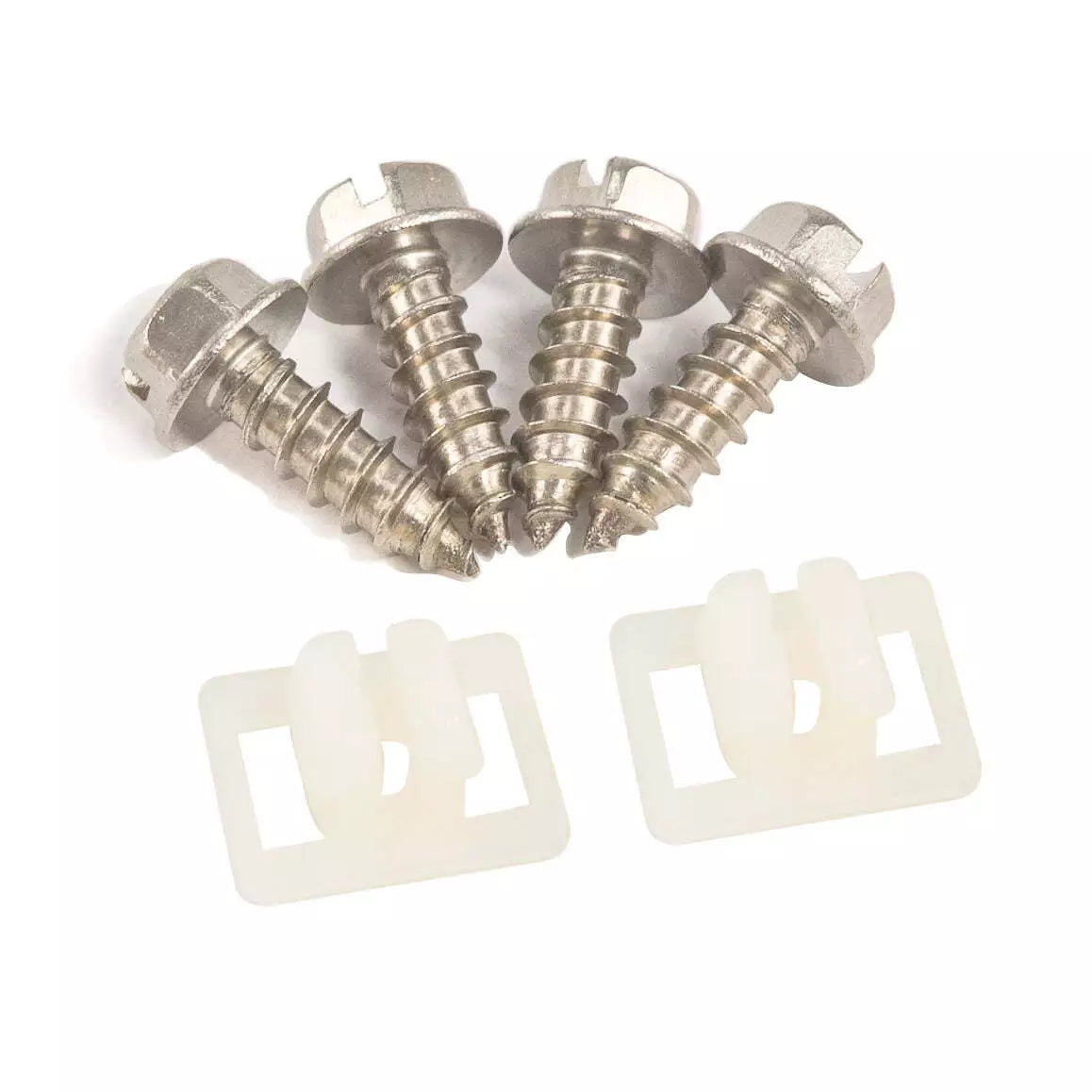 1979-2004 Ford Mustang Stainless Steel License Plate Clips & Screws Ki ...