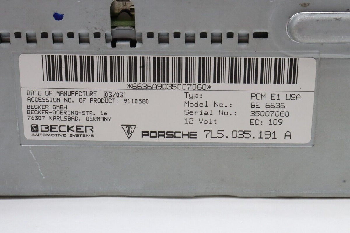 2003 2004 Porsche Cayenne 955 Navigation Radio Information Display Scr ...