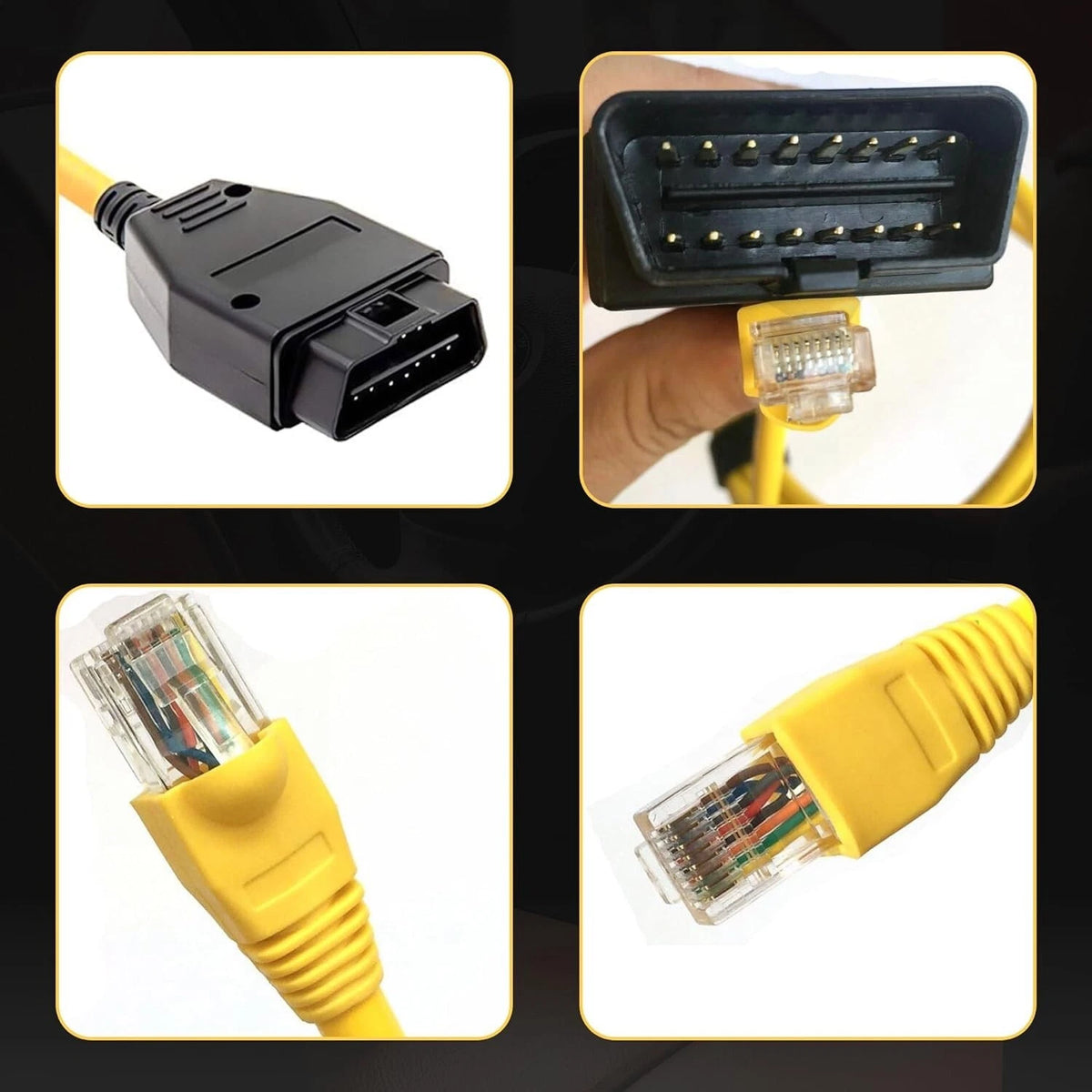 ENET Programming Ethernet Cable for BMW OBD ICOM E-SYS ISTA Bimmercode ...