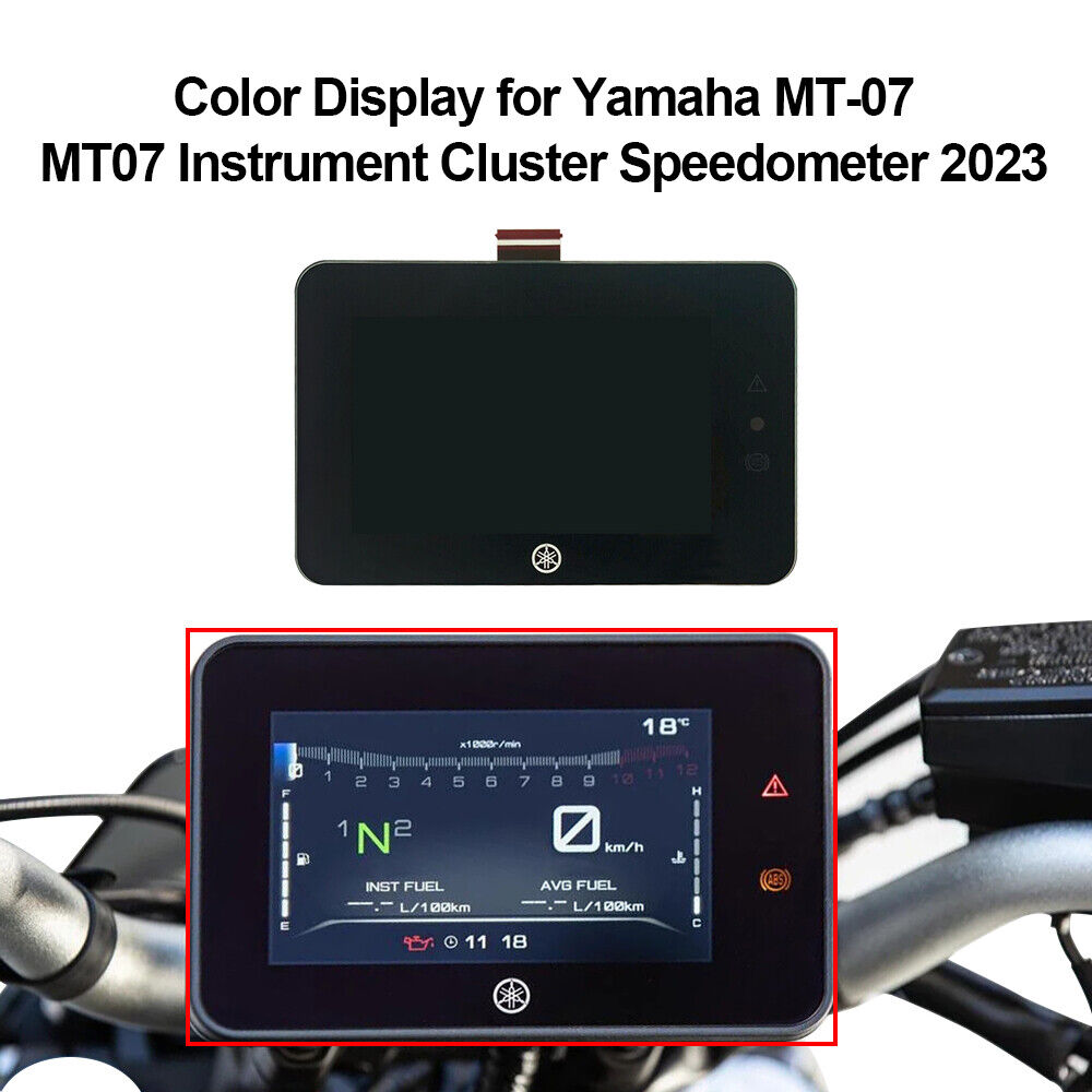 Color Digital Display for Yamaha MT-07 MT07 Instrument Cluster Speedom ...