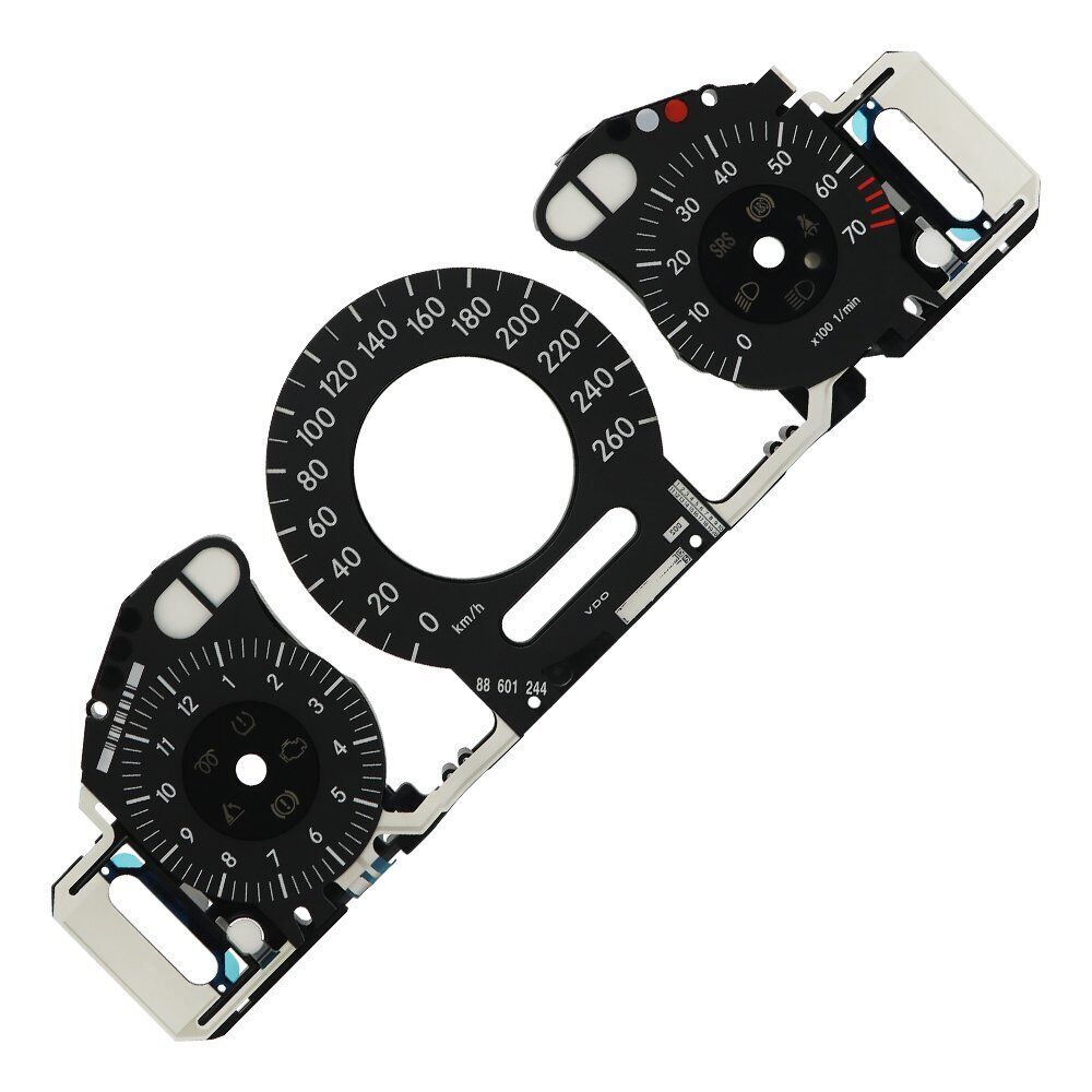Gauge Face Overlay for Mercedes-Benz W211 W209 C219 Instrument Cluster ...