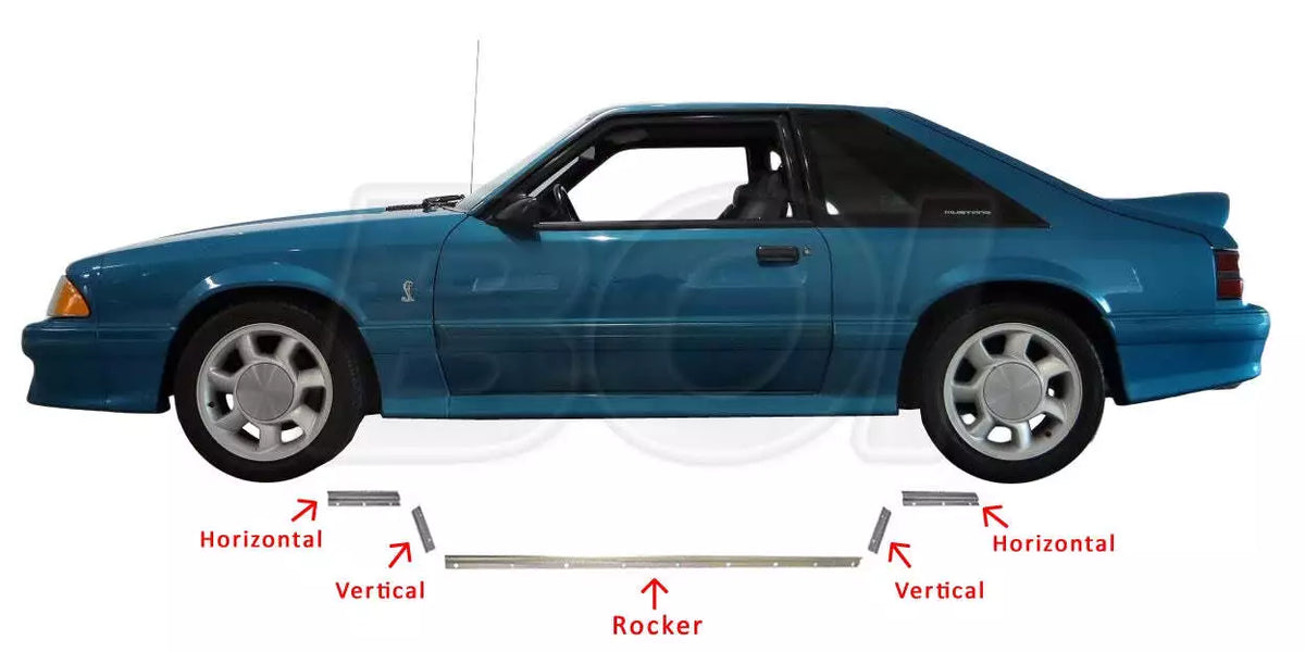 Fender Quarter & Rocker Panel Ground Effects Brackets for 1987-1993 Fo ...
