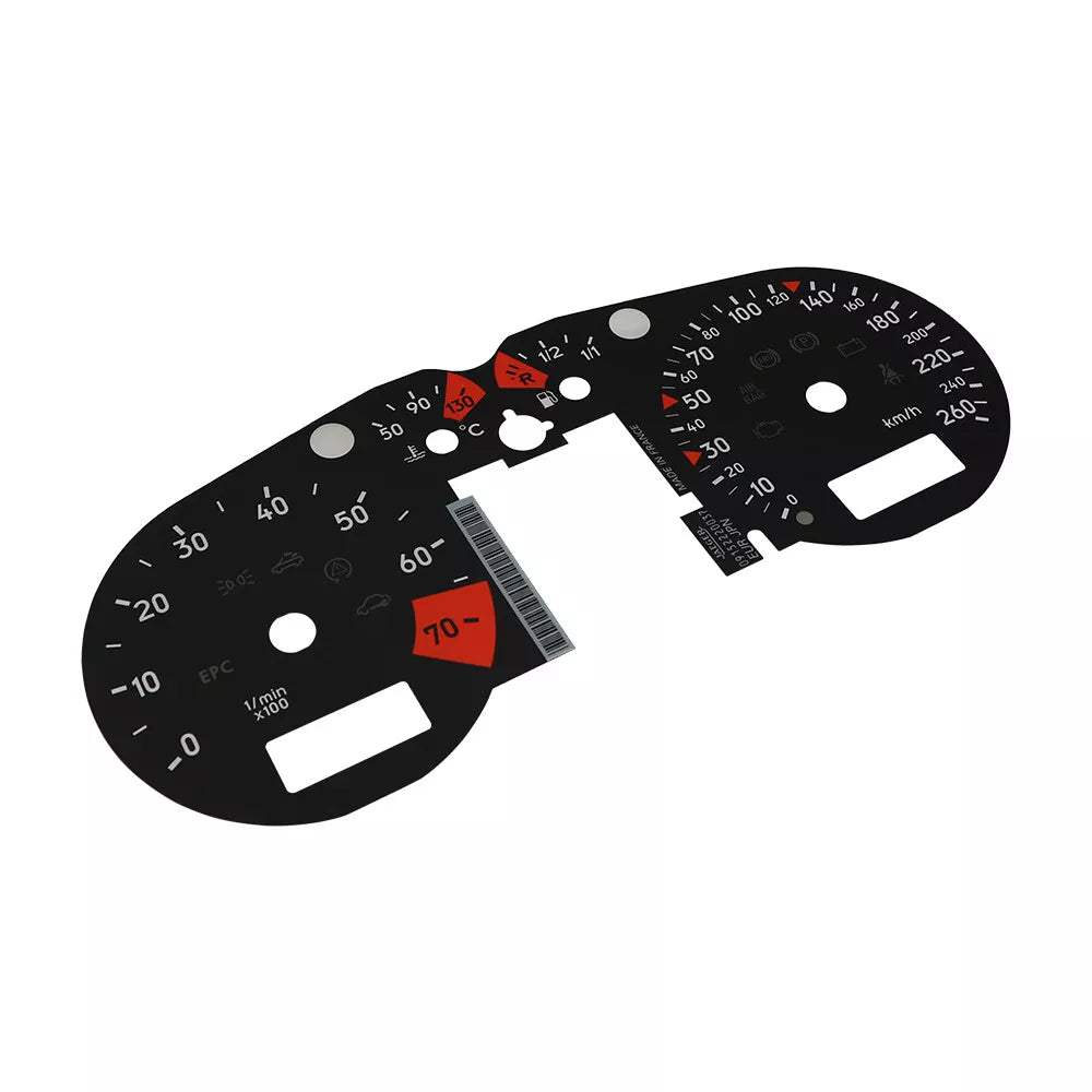 Gauge Face for Audi TT Jaeger Gauge Instrument Cluster 1999-2005 260KM ...