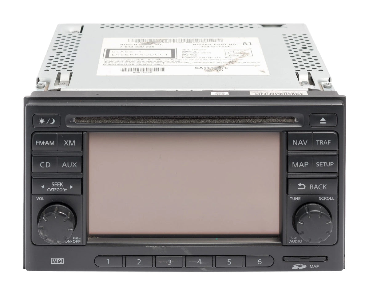 2012-2014 Nissan Cube AM FM Radio CD Player Navigation Display 259151F ...