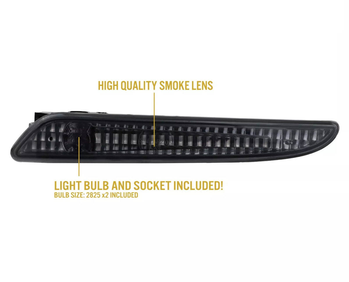 Euro Smoke Bumper Side Marker Lights for 2007 2008 2009 Mercedes Benz ...