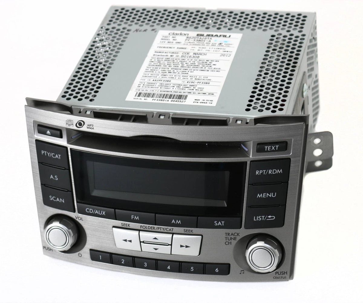 2012-14 Subaru Legacy AM FM Radio mp3 CD Satellite Bluetooth Capable 8 ...