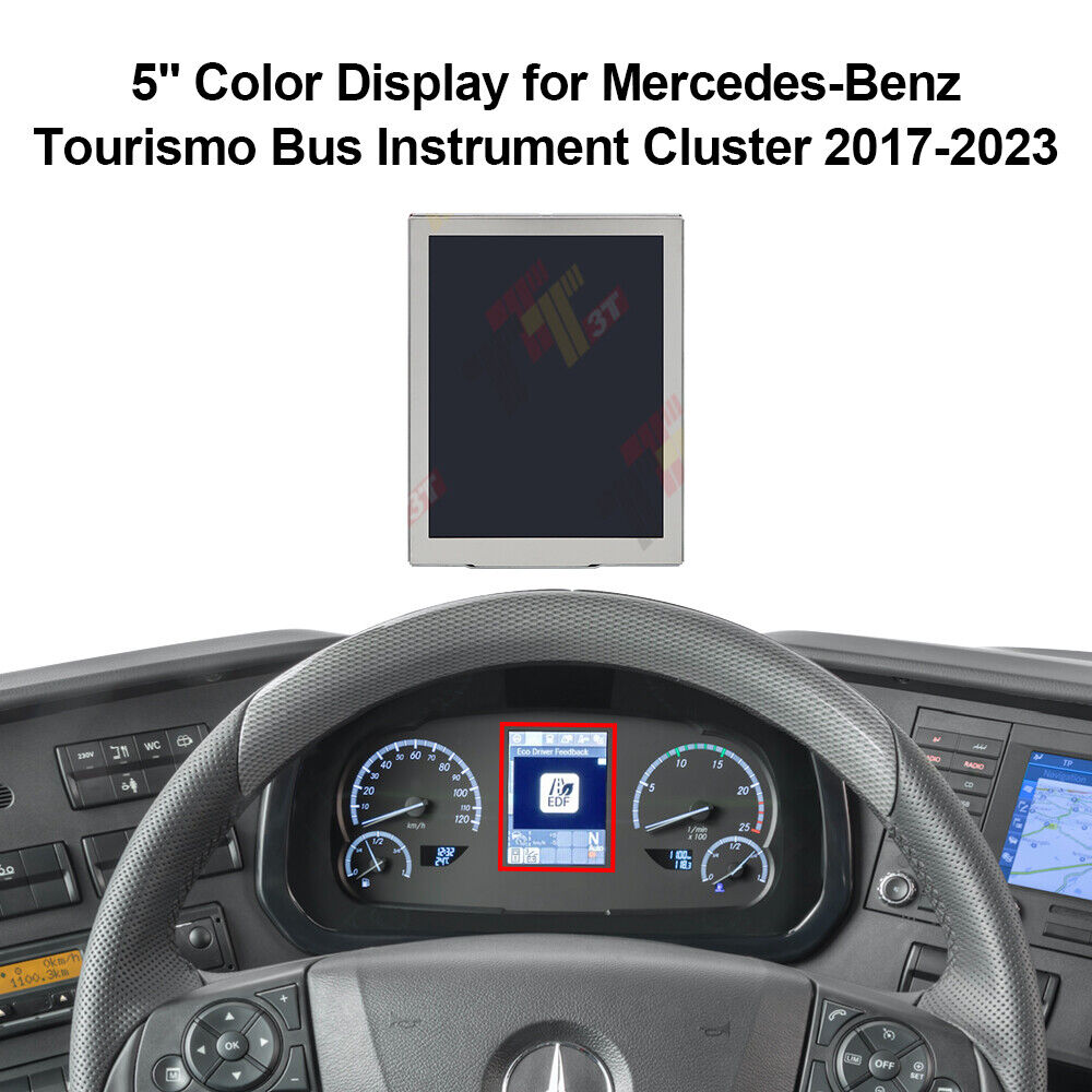 5" Color Display for Mercedes-Benz Tourismo Bus Instrument Cluster 201 ...