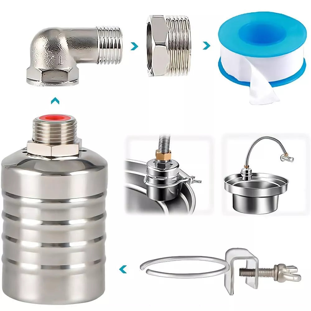 Stainless Steel Fully Automatic Water Level Control Float Valve for Ta ...