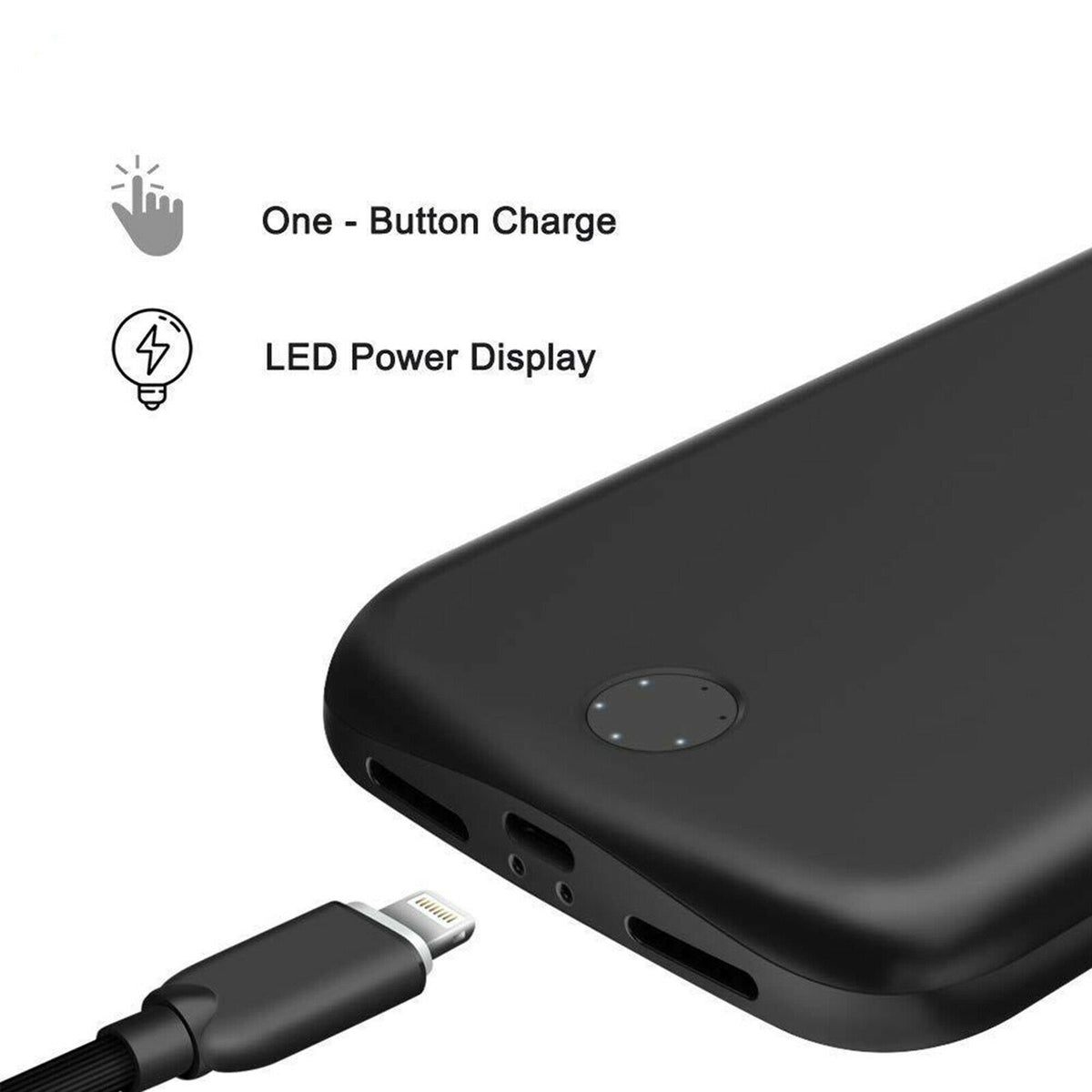 New 5000mAh External Backup Battery Case for iPhone 11 Pro Power Bank ...