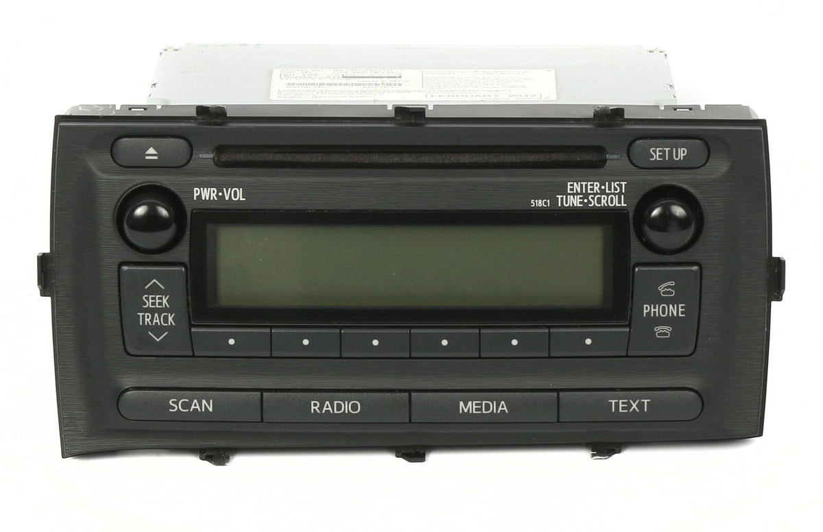 Toyota Prius 2012-2014 AM FM Radio CD Player 86120-52D10 OEM Face 518C ...