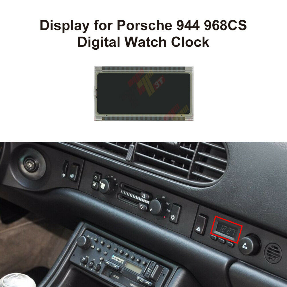 LCD Display for Porsche 944 / 968 CS Digital Watch Clock – German Audio ...