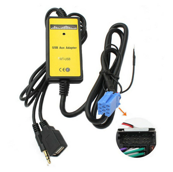 Car Interface USB Mp3 AUX IN Adapter Audio Digital Music Cd Changer 8P German Audio Tech