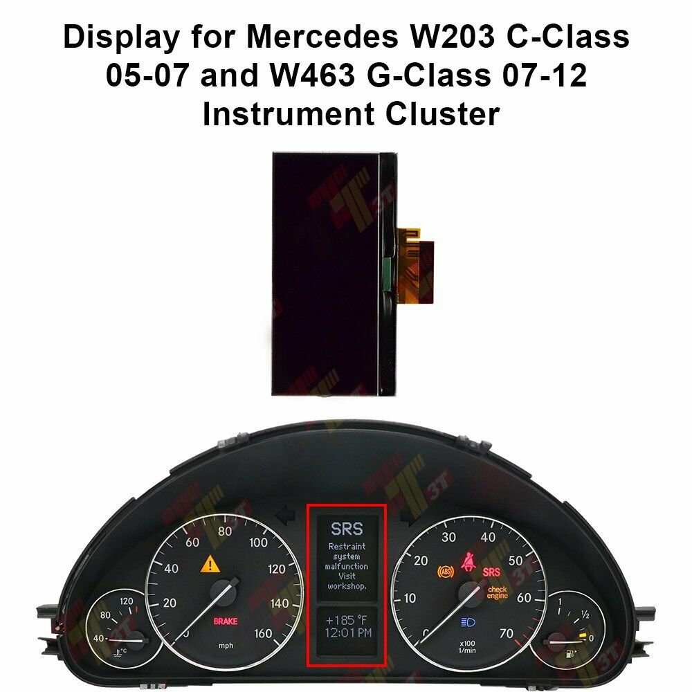 New Odometer LCD for MERCEDES BENZ 2005 2006 2007 W203 Instrument Spee ...