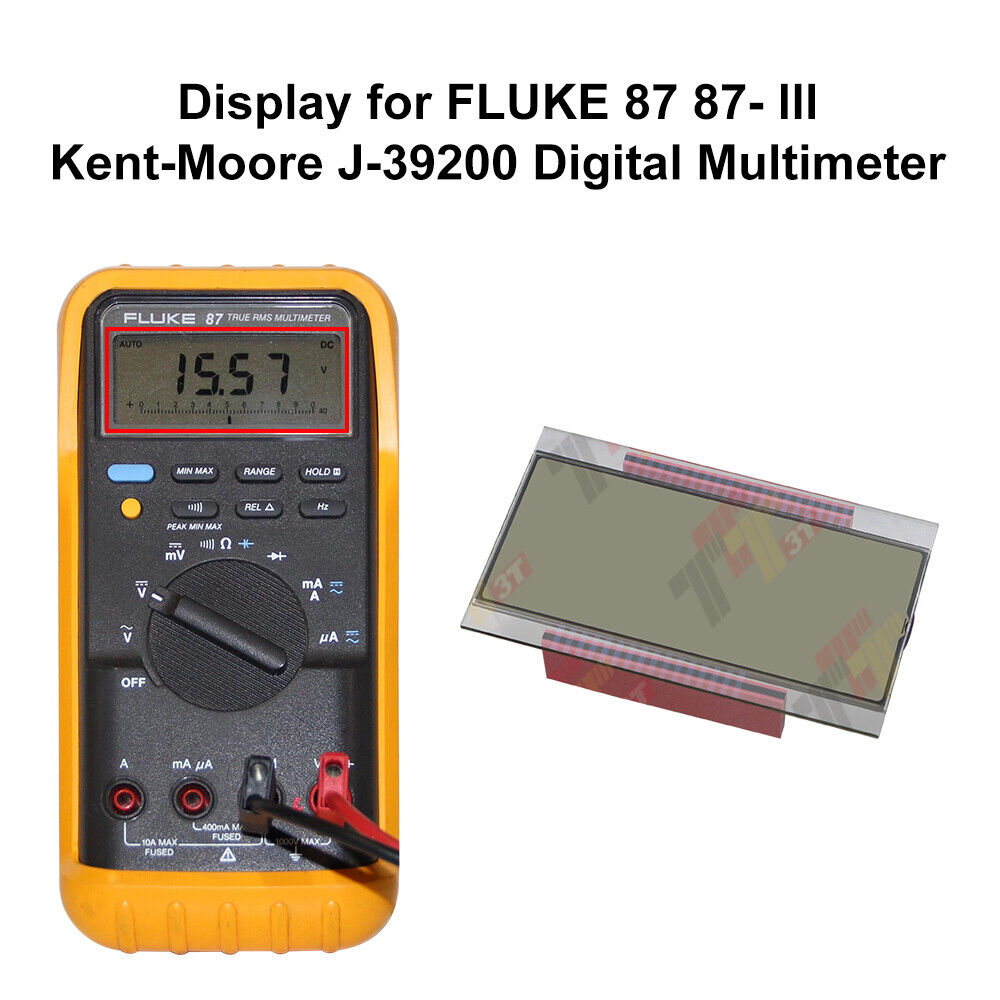 Display for FLUKE 87 87- lll and Kent-Moore J-39200 Digital Multimeter ...