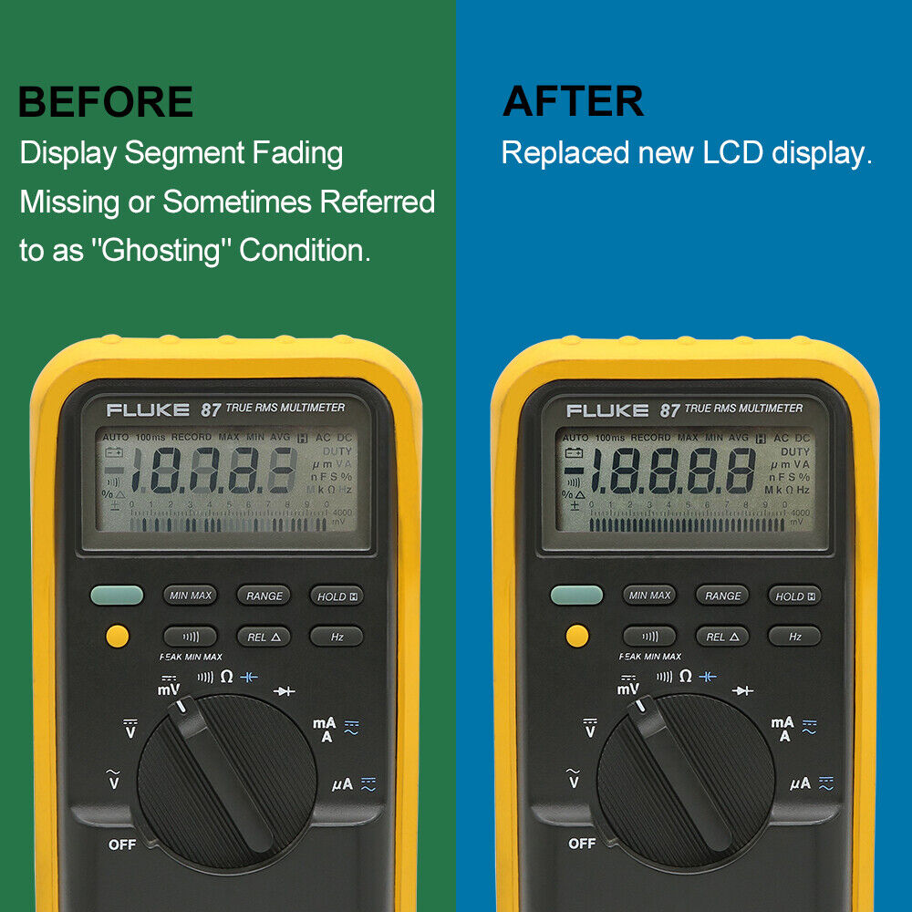 Display for FLUKE 87 87- lll and Kent-Moore J-39200 Digital Multimeter ...