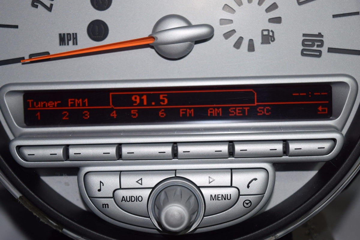 Rebuilt Mini Cooper Clubman Countryman Boost CD Radio Display Silver 2 ...