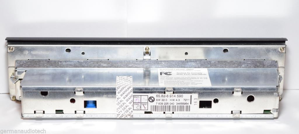 BMW E39 MULTI-INFORMATION INFO DISPLAY MID CLOCK RADIO 2001 2002 2003 ...