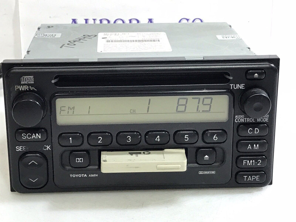 Radio AM FM CD Cassette Player for 2000-2003 Toyota Highlander 86120-2 ...