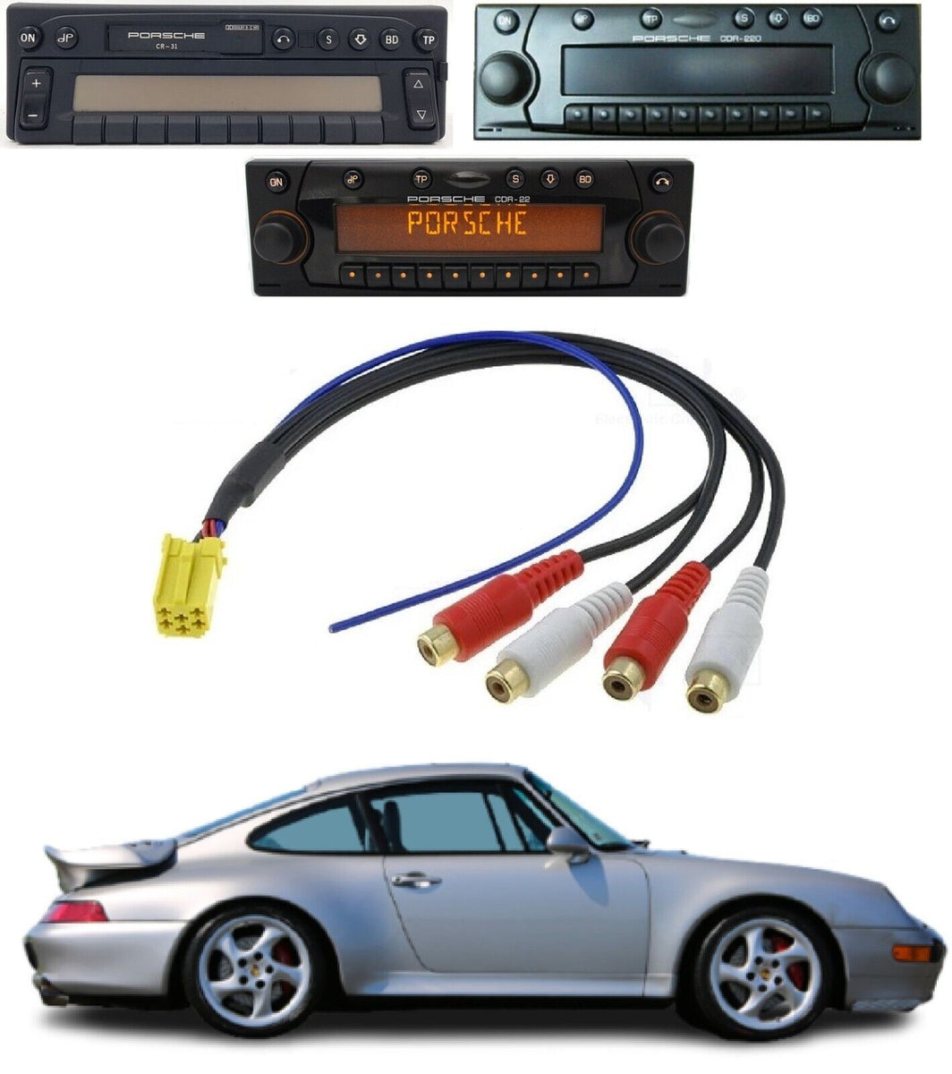 Preout Cable for Porsche Radio CDR220, CR220, CR22 & CDR22 CR23 CDR23 ...