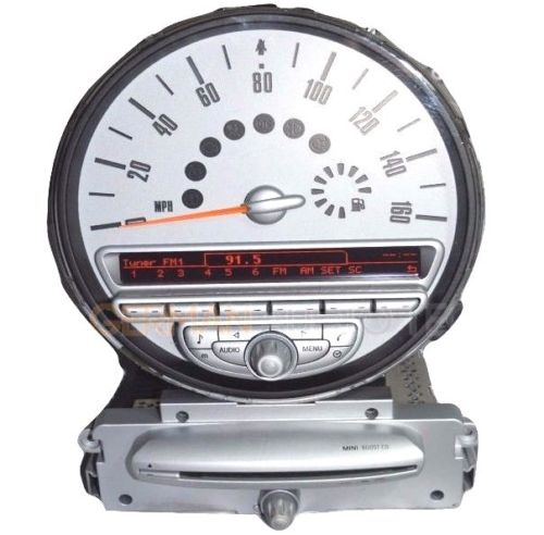 Rebuilt Mini Cooper Clubman Countryman Boost CD Radio Display Silver 2 ...